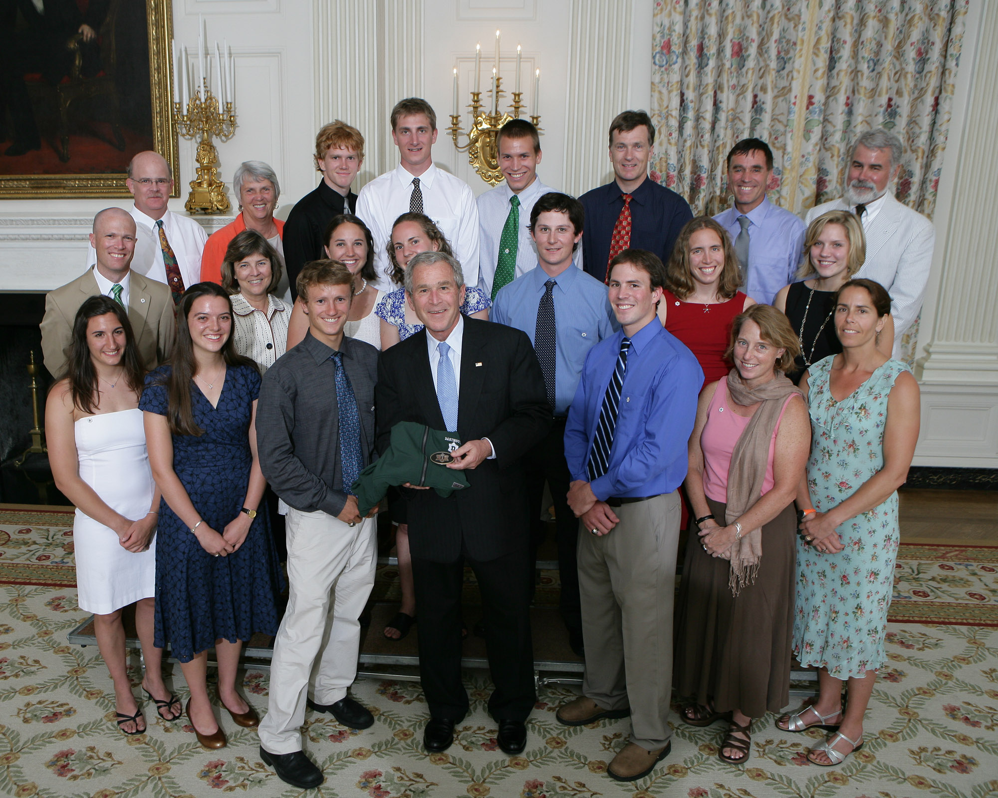 Ruff Patterson's NCAA Championship Team with President Bush - Alf Engen ...