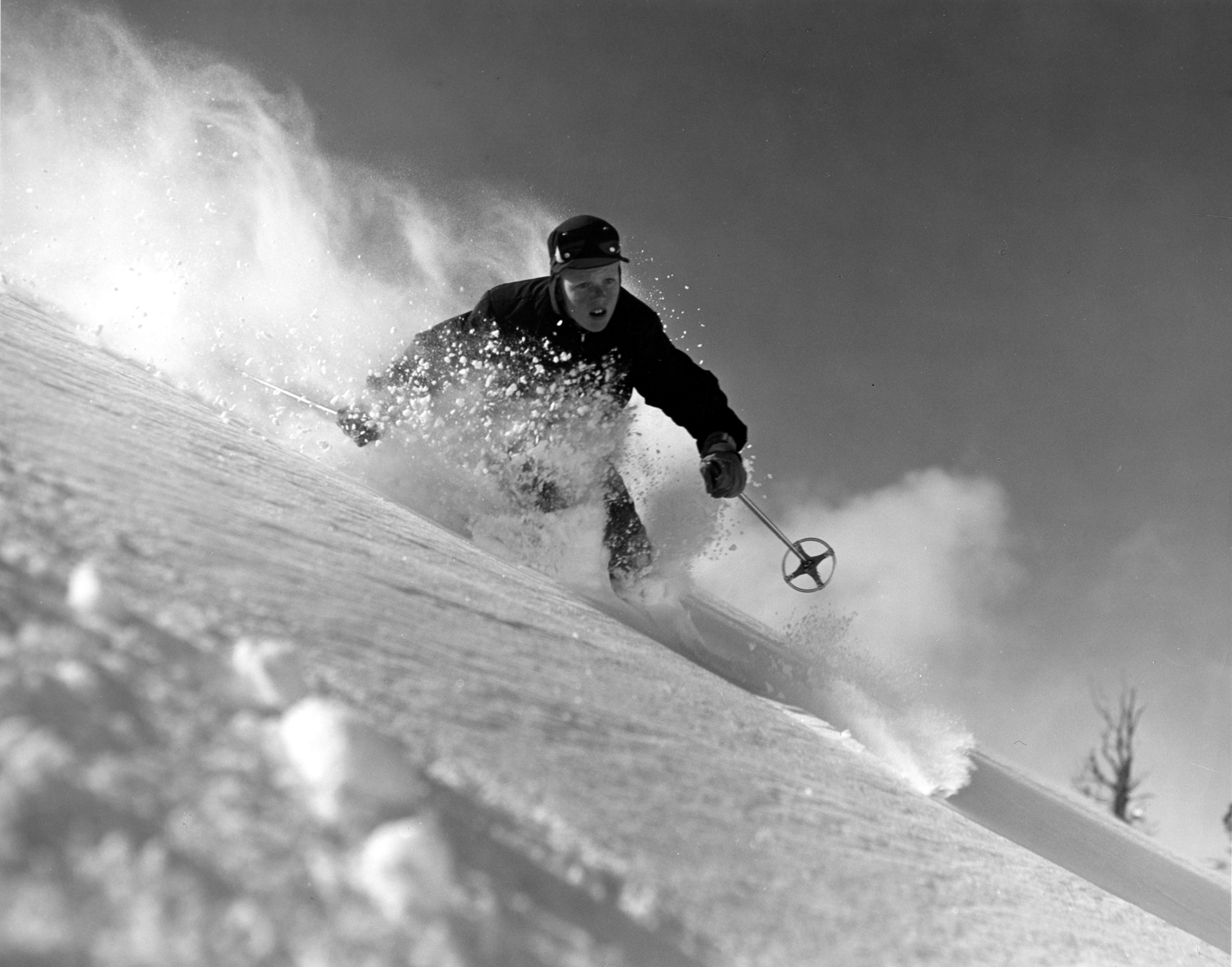 Alan Engen at Alta in 1952 - Alf Engen Museum Foundation