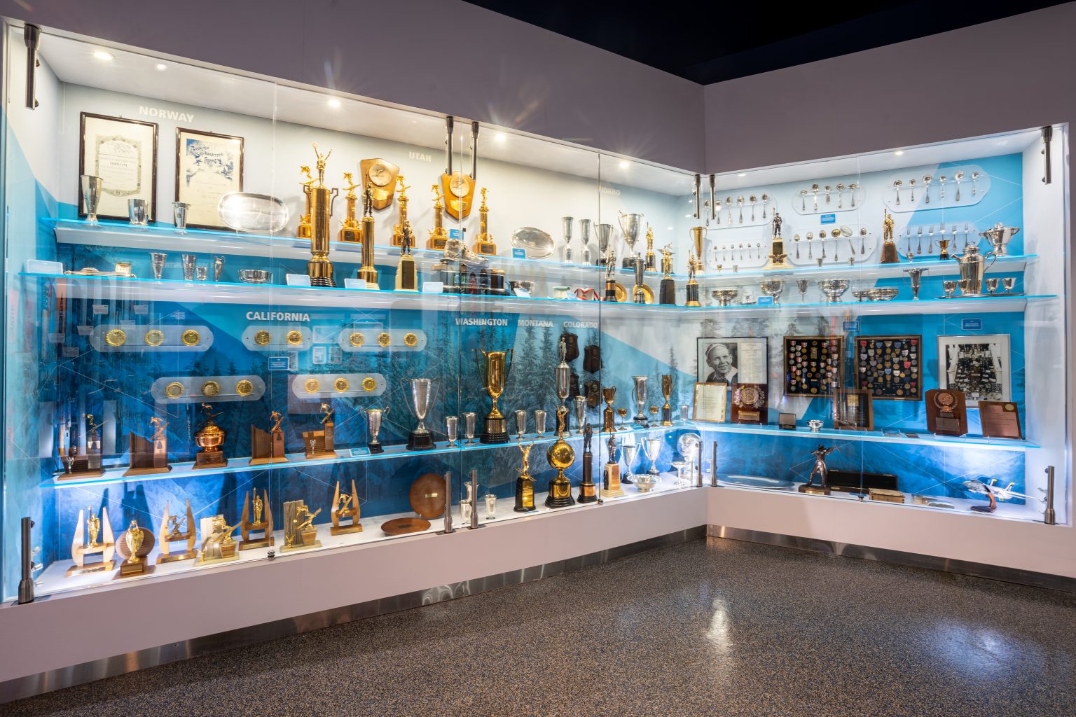 Alf Engen's "King of the Hill" Trophy Case - Alf Engen Museum Foundation