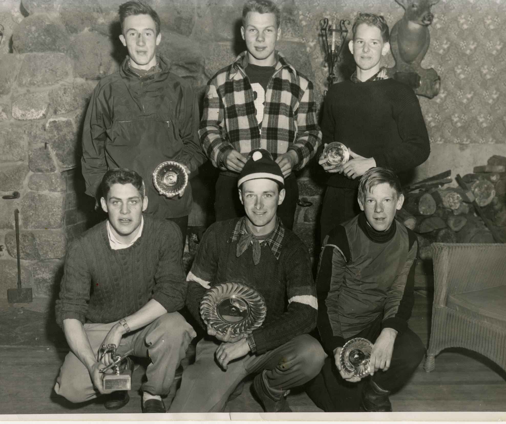 Harry Baxter (front row center) with fellow competitors in the Widener ...
