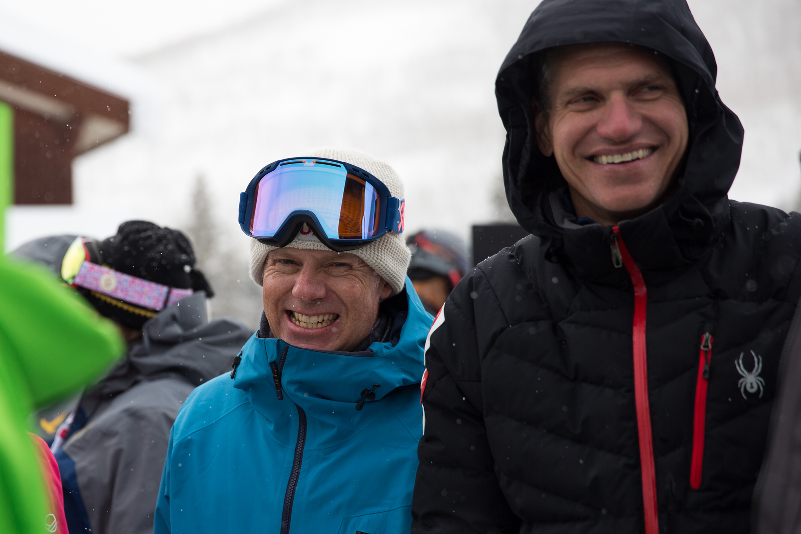 Luke Bodensteiner with Calum Clark at Snowboard World Championships in ...