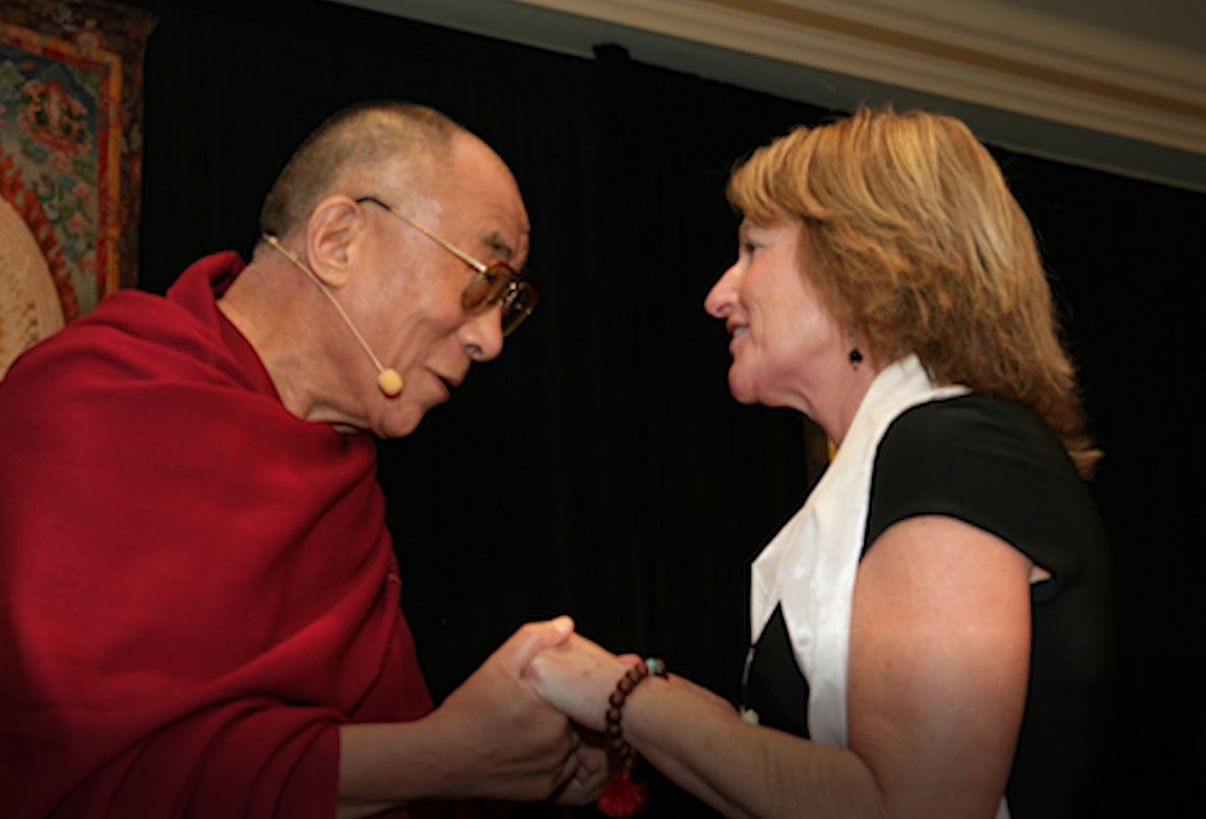 Meeche White and the Dalai Lama - Alf Engen Museum Foundation