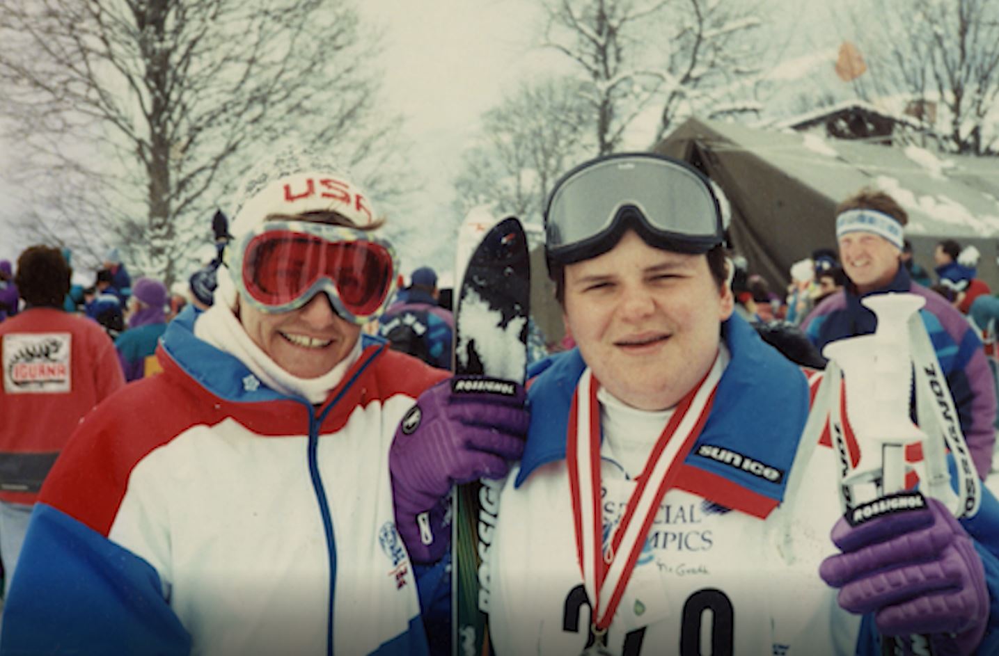 Meeche White and a Special Olympics competitor - Alf Engen Museum ...
