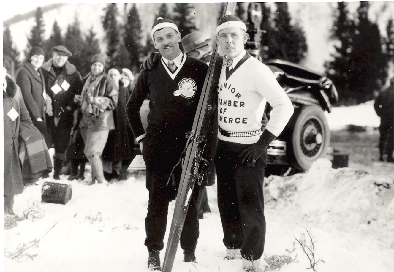 Pete Ecker and Alf Engen at Ecker Hill in 1934 - Alf Engen Museum ...