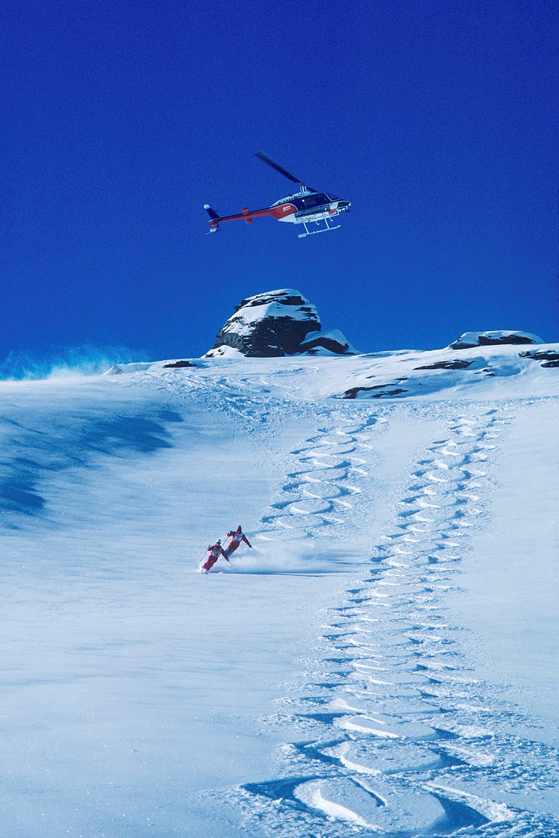 Steve and Sue Bounous en route to winning the 1985 Powder 8 ...