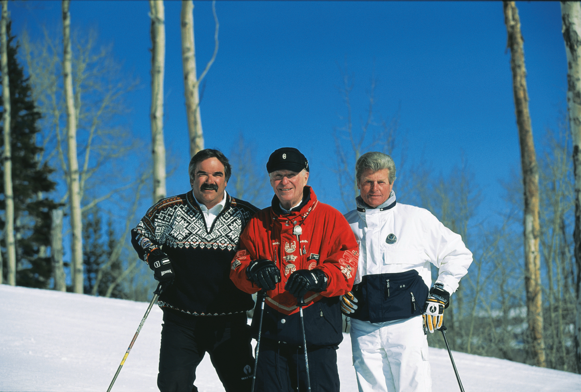 Bob Wheaton, Edgar Stern, and Stein Eriksen Ski on "Stein's Way". - Alf ...